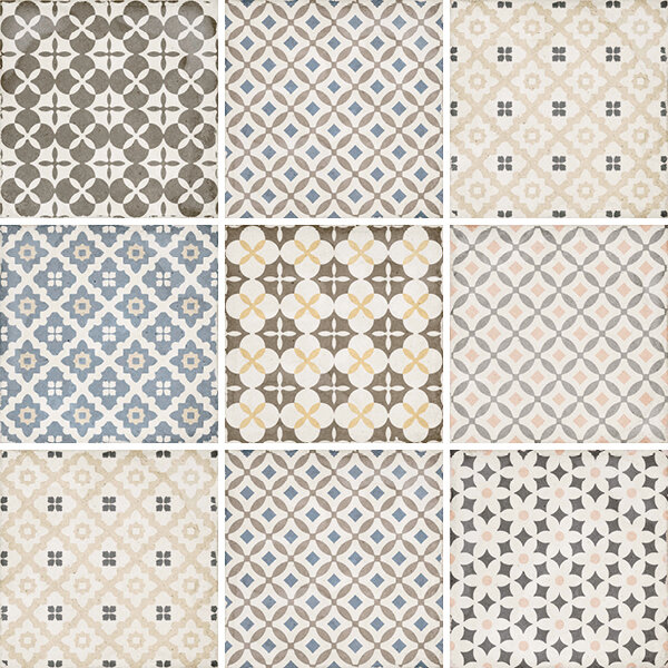 Керамогранит EQUIPE ART NOUVEAU ALAMEDA COLOR (24412) матовый 20x20 (25шт. 1м2)