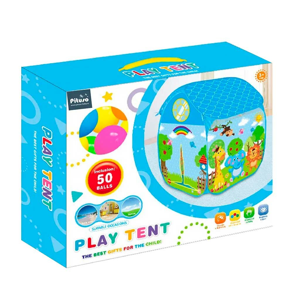 Игровая палатка Зверушки 70*72*100см