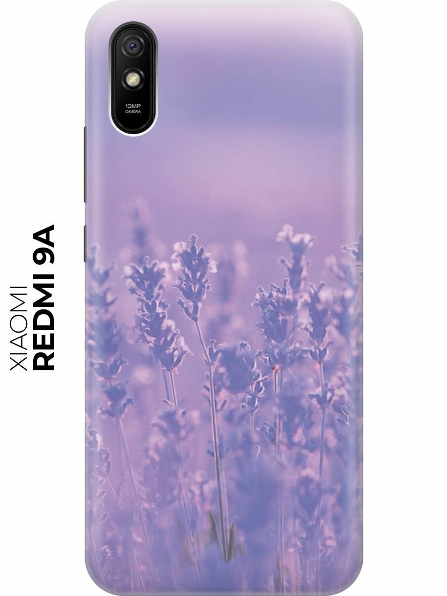Силиконовый чехол Лавандовые поля на Xiaomi Redmi 9A / Сяоми Редми 9А