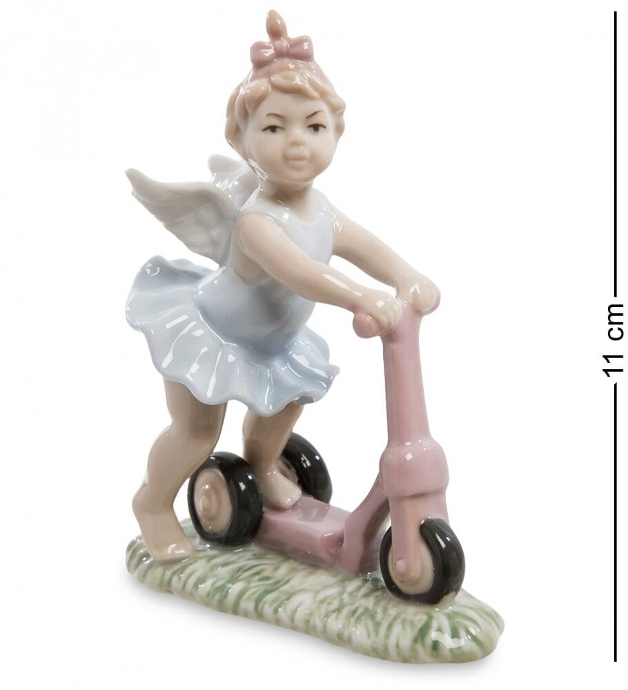 Фигурка "Ангелочек-девочка на самокате" Pavone JP-36/31