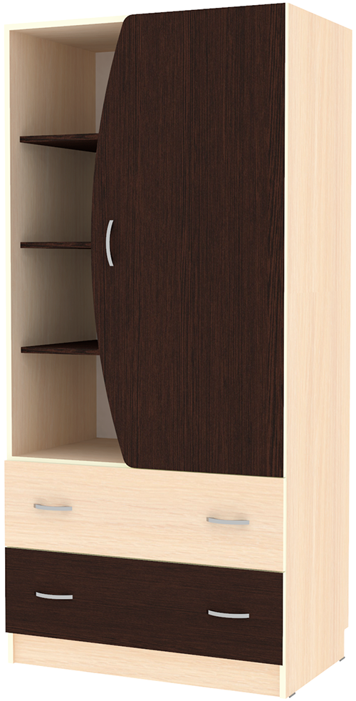 Шкаф Мартин Дуб Молочный - Венге