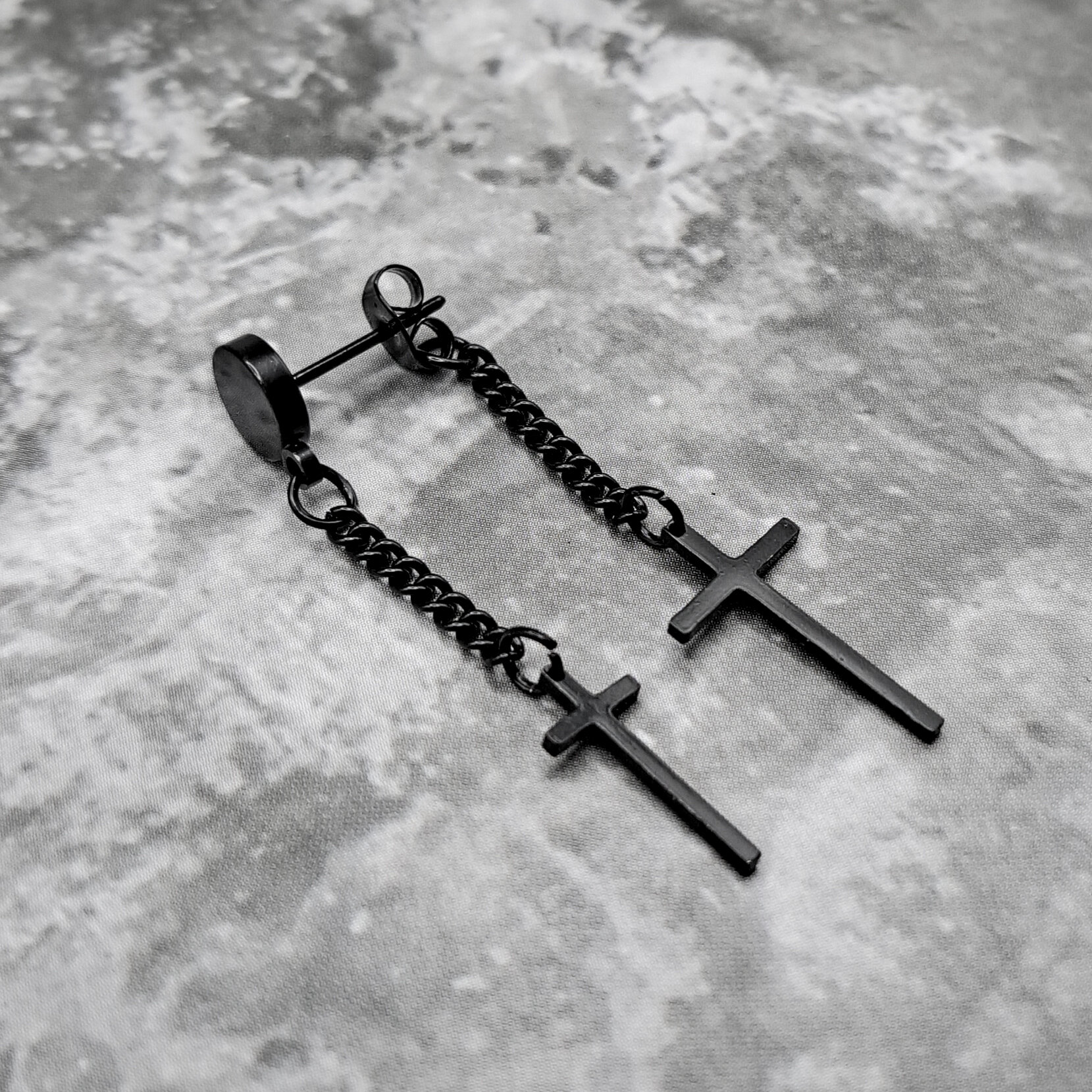 Серьги пусеты, с подвесками