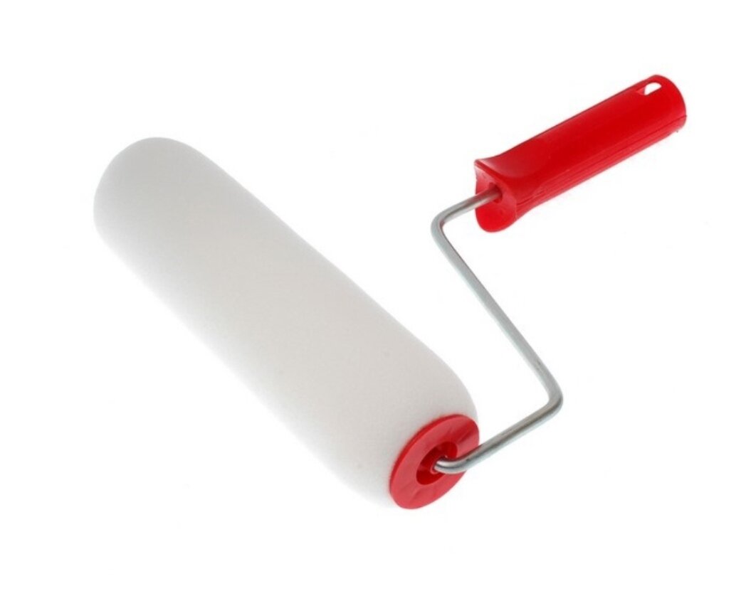 Валик поролоновый с ручкой 240мм, D6 для клеев, лаков, красок на водной основе 2 шт.