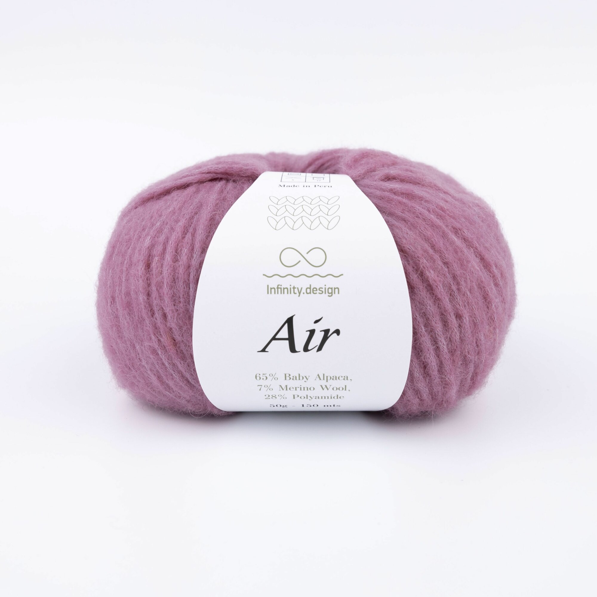 Пряжа INFINITY Air 4622 (2 мотка), 65% бэби альпака, 7% мериносовая шерсть, 28% полиамид, 50г, 150м