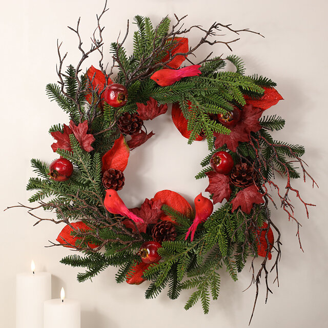 Венок Кленовый Вальс, 60 см, Kaemingk, 680665-1