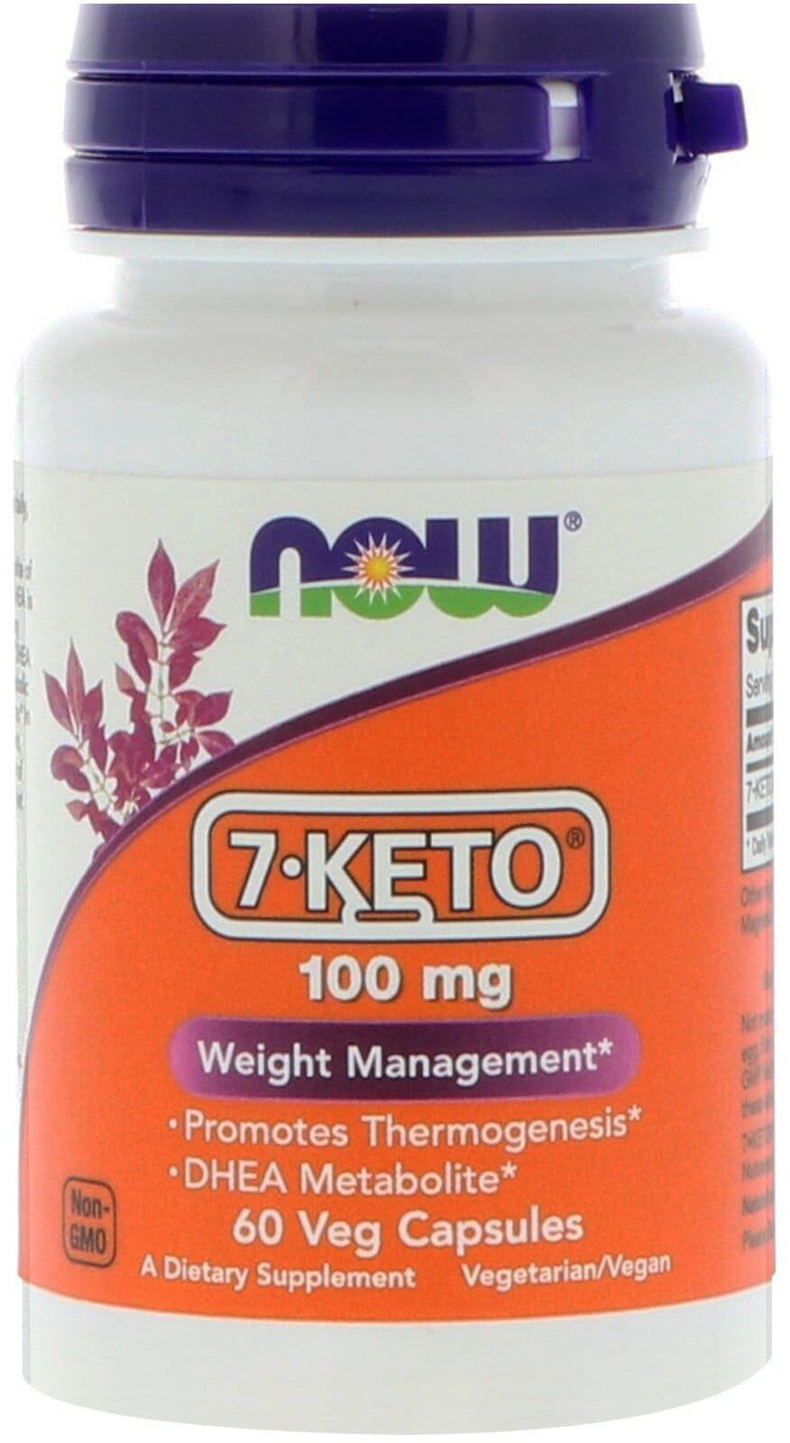 NOW Foods 7-KETO 100 мг 60 капсул