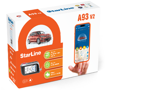 Сигнализация StarLine A93 V2 LTE (брелок 2 шт)