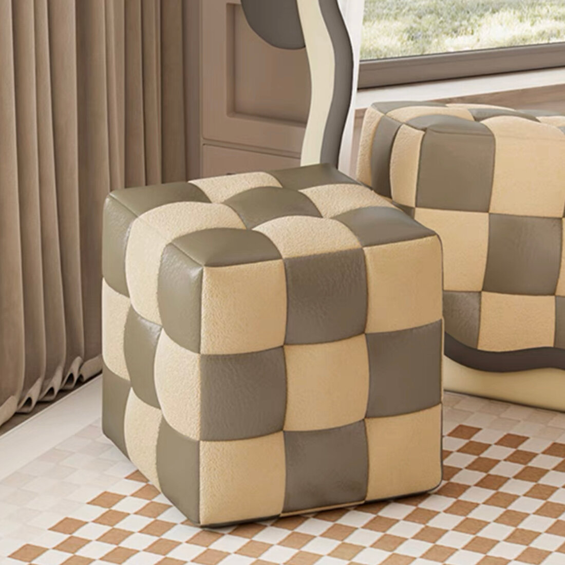 Пуфик Cube (45см / серый)