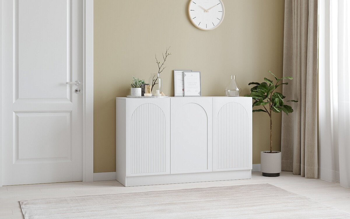 Комод МебельЛэнд24 Нероли Пуш 1.4 135x40x85 трехдверный