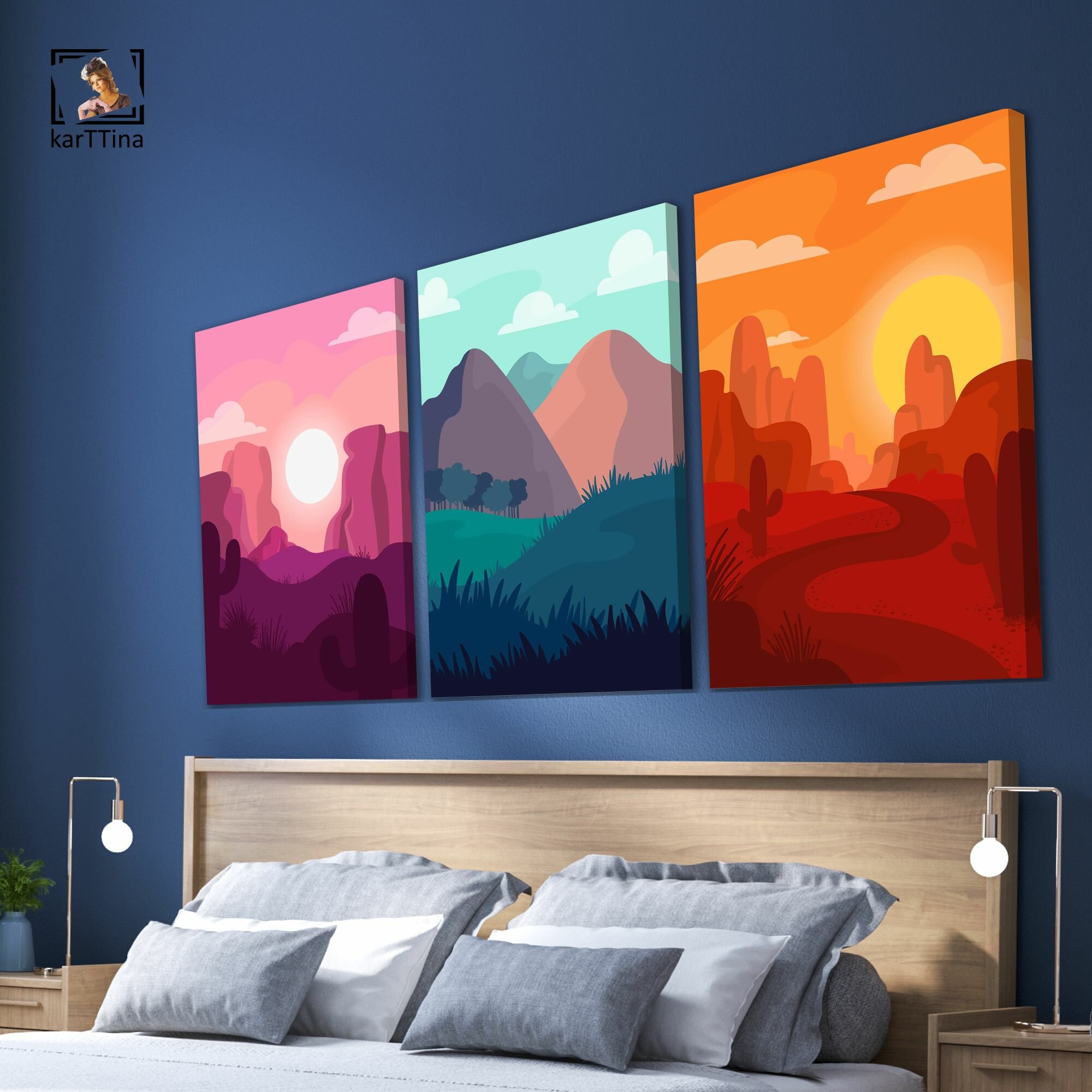 Картина на стену, интерьерная "История запада", 150 см х 70 см