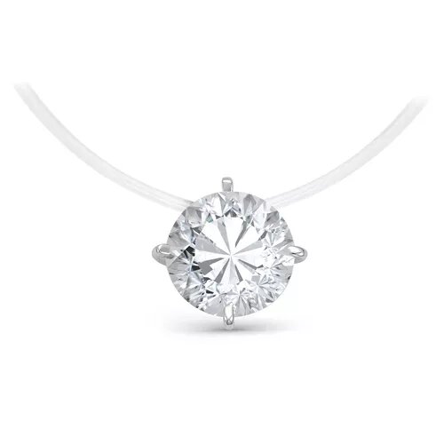 Колье, серебро, 925 проба, фианит