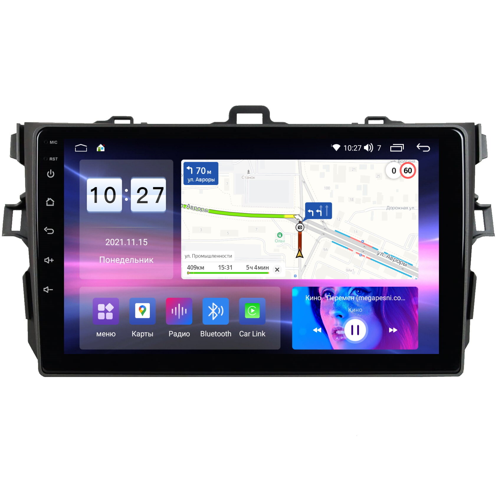 Магнитола CRS-300 M200S Тойота Королла 2006-2012 Toyota Corolla E150 - Android 13 - IPS - CarPlay - 8 ядерный процессор - DSP звук - 4G