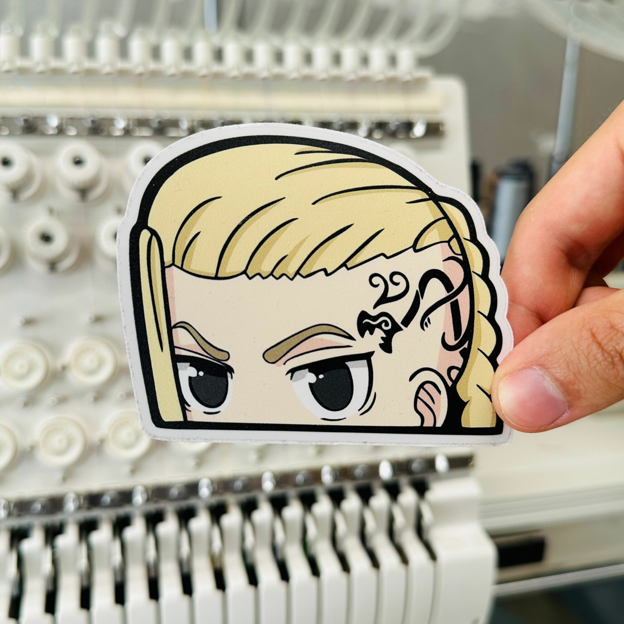 Аниме наклейка/стикер Токийские мстители персонаж Дракен 9х9 см