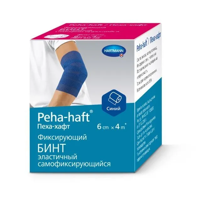 Hartmann PEHA-HAFT Бинт самофиксирующийся пеха-хафт 4 м х 6 см, цветной (красный, 932488)