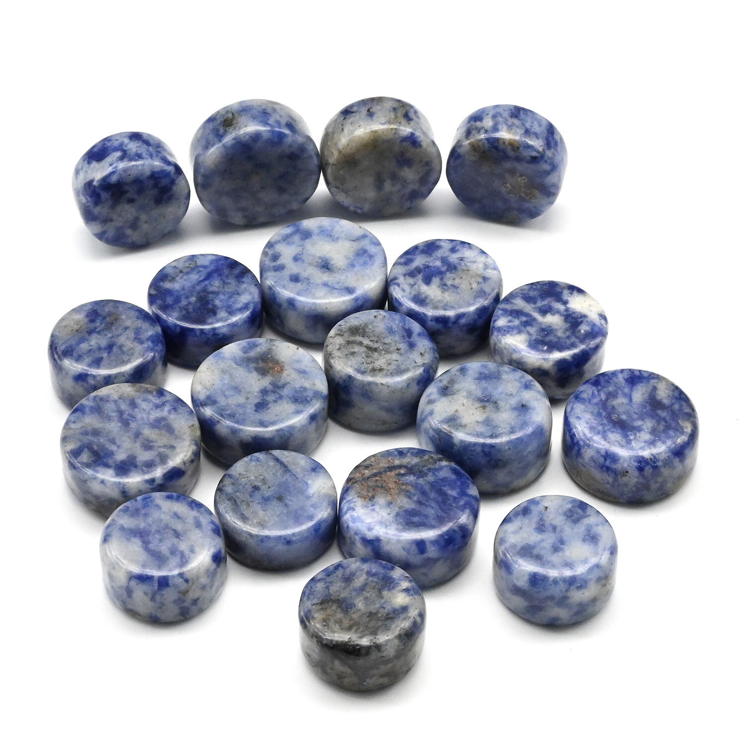 Лазурит диаметр 16-19мм, упаковка 100г .