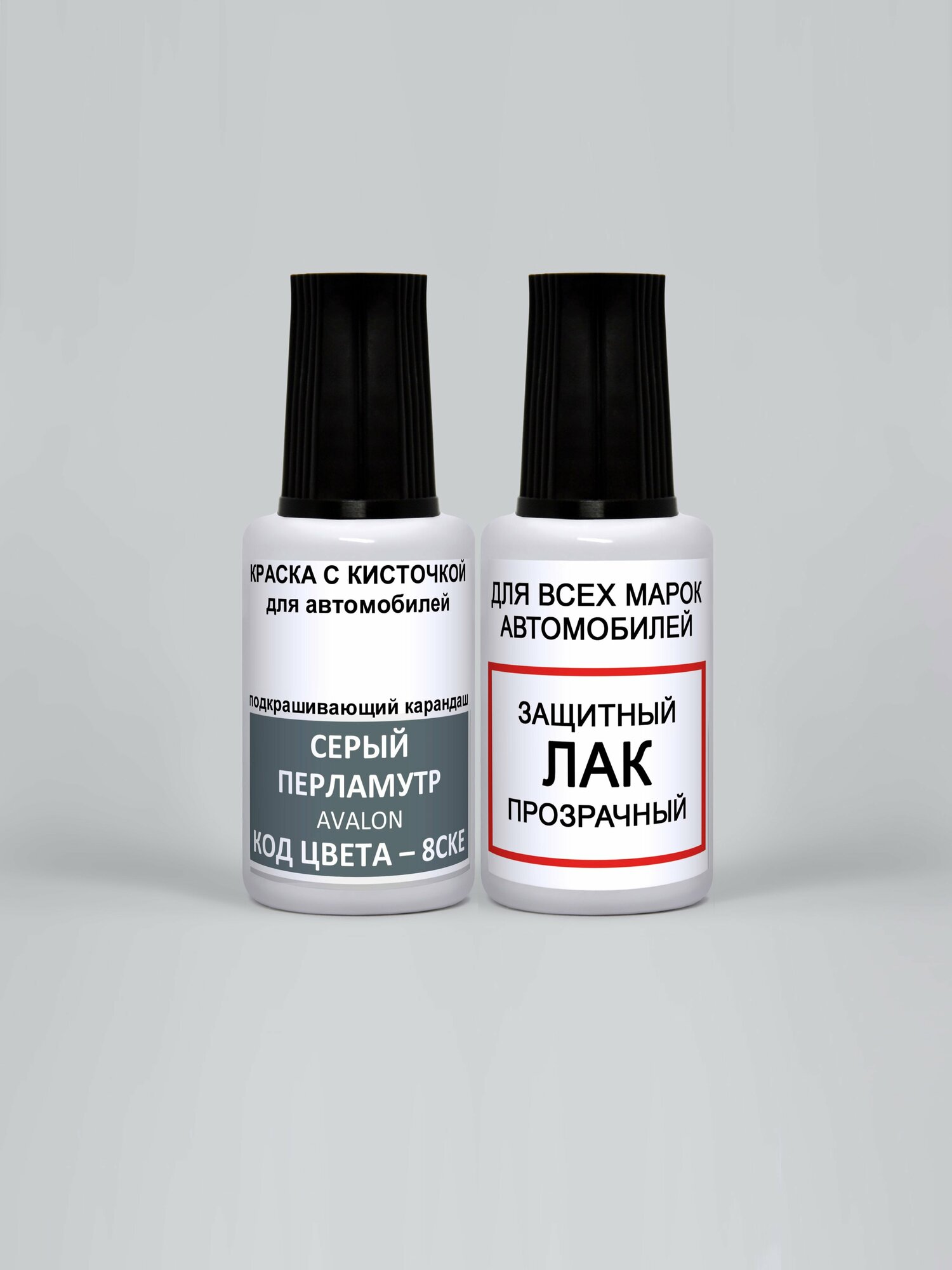 ADC Paint Краска для сколов во флаконе с кисточкой 8CKE Ford Серый перламутр, Avalon, краска+лак 2 предмета 35мл