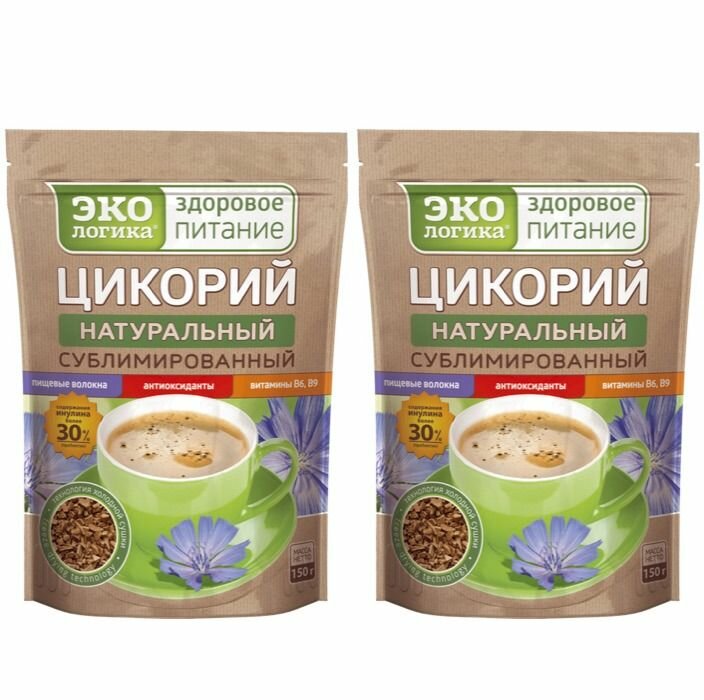 Экологика Цикорий натуральный, сублимированный 150 г, 2 уп.