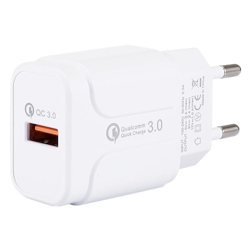 Зарядное устройство HCJTWIN QC3.0, для быстрой зарядки, 18Вт, черный