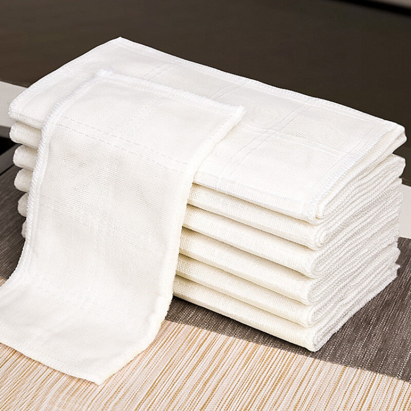 Оптовая продажа антибактериальных салфеток для мытья посуды, нелипкие, впитывающие, абразивные, из чистого хлопка,