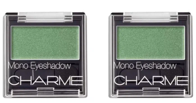 Тени для век одноцветные Charme Mono, тон 51 Зелёная ель, 2 шт