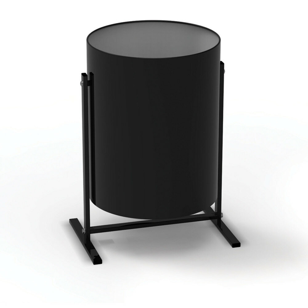 Урна металлическая уличная 485х300х350 мм 25 л цвет черный УРТ-25 1 шт