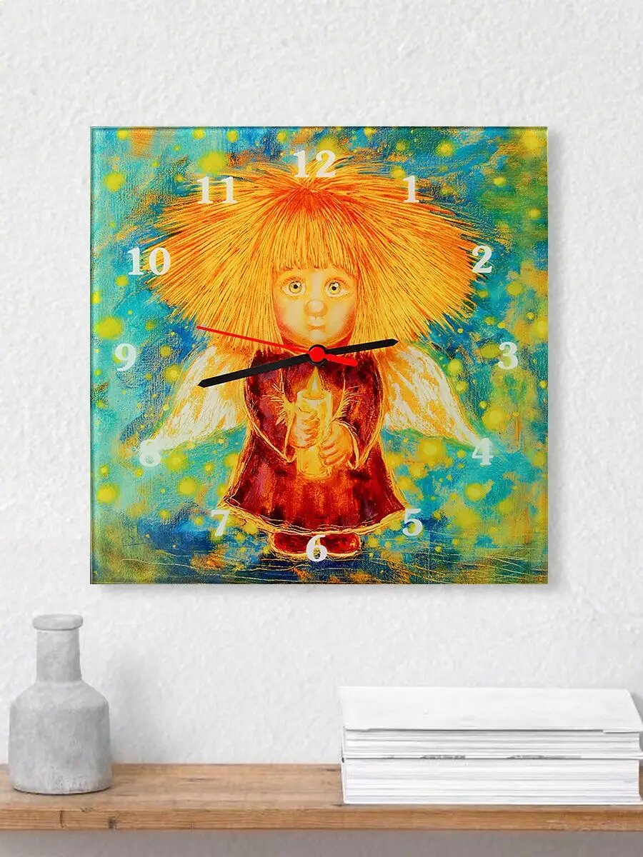 Часы настенные из стекла