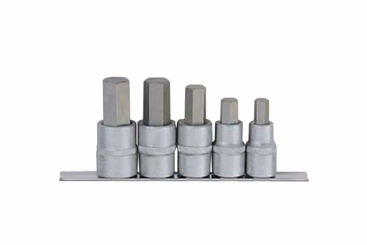 Набор головок-бит 1/2", 6 гранные 5 предметов FORCE 4056
