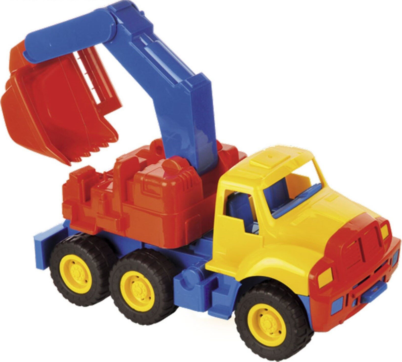 Пластиковая модель Экскаватор "Мишка" для детей, игрушка для песочницы и дома