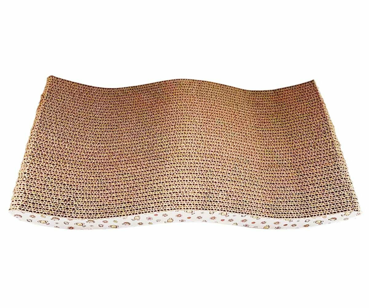 Когтеточка для кошек картонная brava волна 44*25*5см