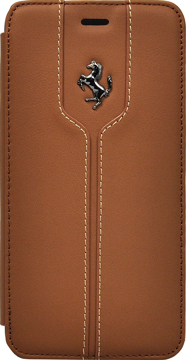 Ferrari для iPhone 6+/6S+ Montecarlo Booktype Camel