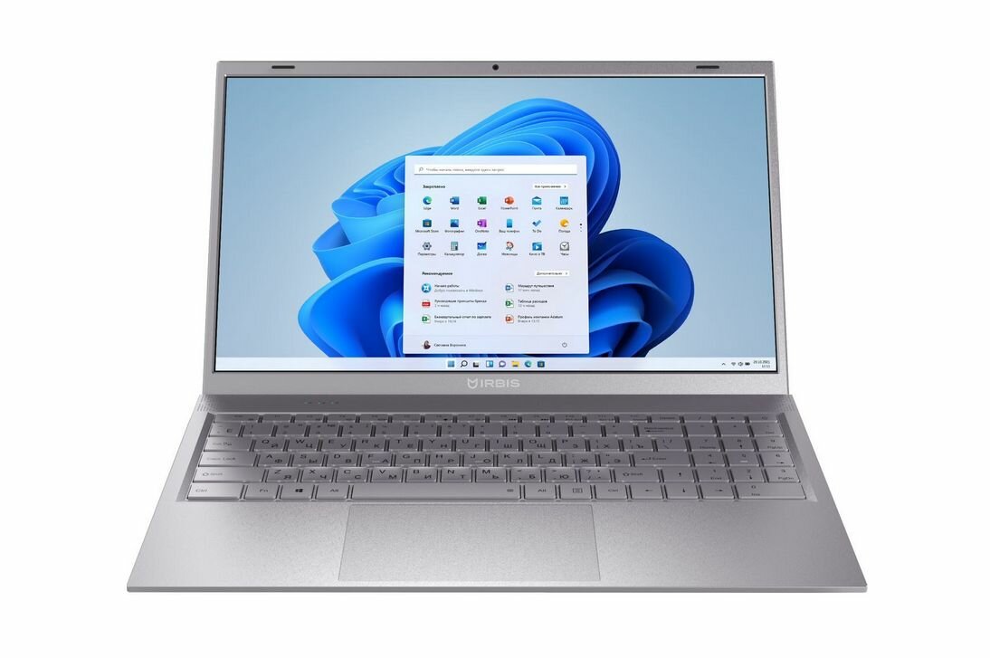 15,6" Ноутбук Irbis 15N (15NBC1004) серый - 1920x1080, IPS, Intel Core i5-1035G4, ядра: 4 x 1,1 ГГц, 16 ГБ, SSD 256 ГБ, Intel Iris Plus graphics, Windows 10 Pro