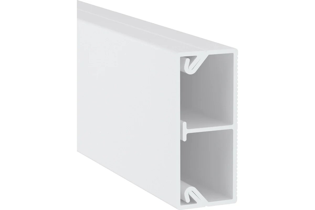 Миниканал с перегородкой DKC 40/2x17 белый 2м TMC 00305 (Количество 100 штук)