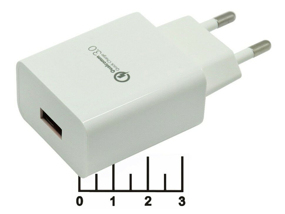 Сетевое зарядное устройство USB 5V 3A/9V 2A/12V 1.5A Cablexpert (быстрая зарядка) MP3A-PC-16 (белое)