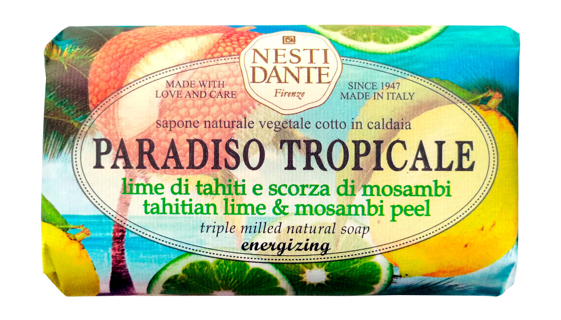 NESTI DANTE Paradiso Tropicale Мыло Лайм и Мангустин, 250 г