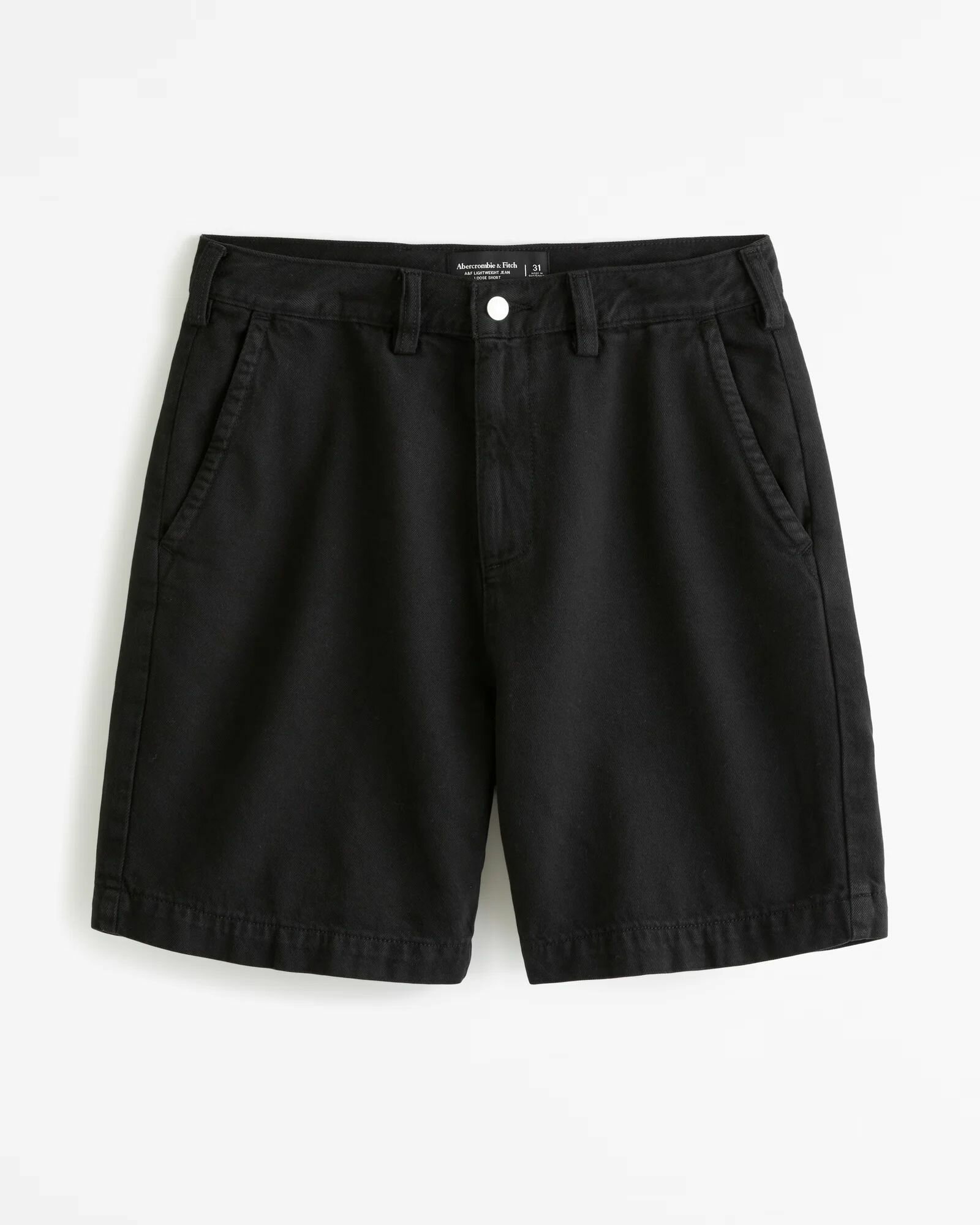 Легкие свободные джинсовые шорты Abercrombie & Fitch длиной 23см
