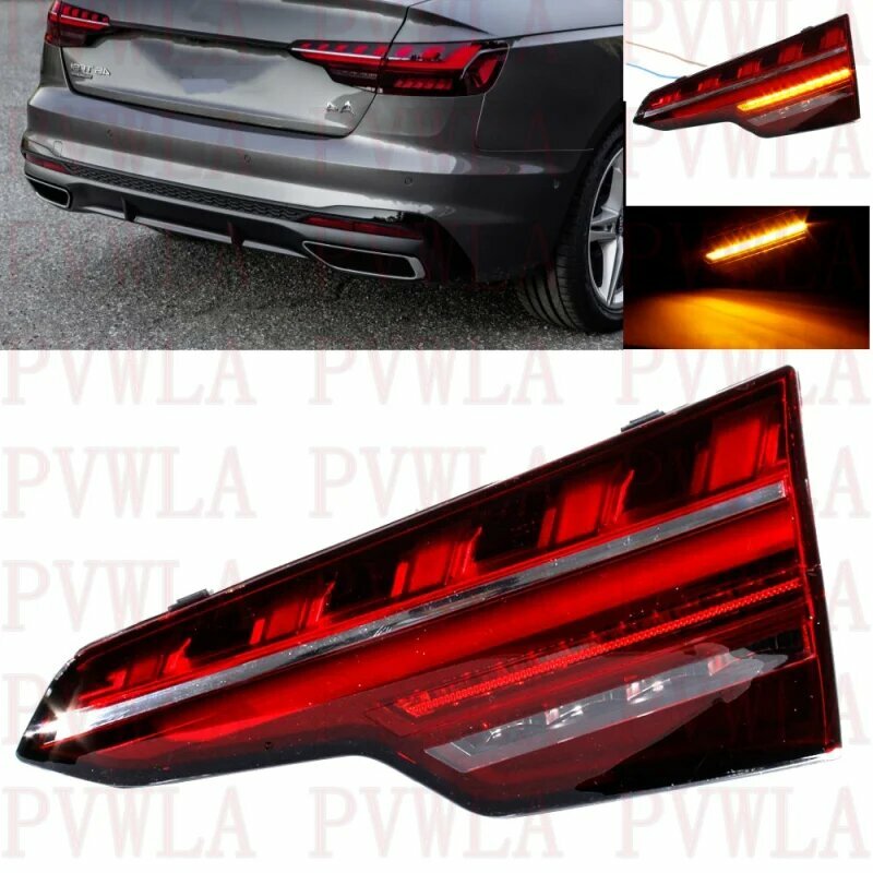 Светодиодный задний фонарь для Audi A4 B9 2021 2022 2023, LHD, европейская версия, правый, внутренний, задний фонарь, стоп-сигнал, автомобильные аксессуары