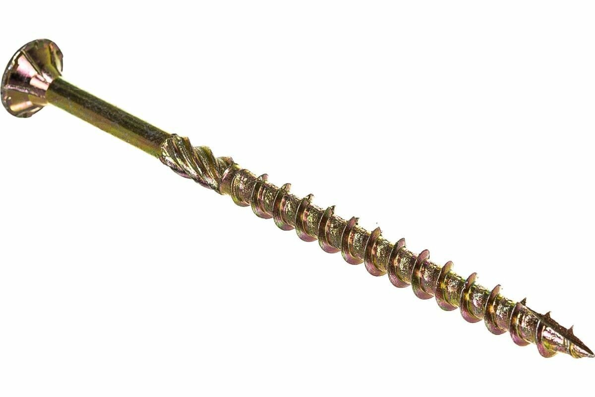 Саморез по дереву HIMTEX проф. желт. потай Torx 25 5x80 200 шт. 05080Fh