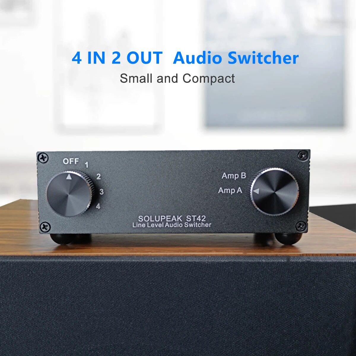 SOLUPEAK ST42 4-входной RCA аудиопереключатель