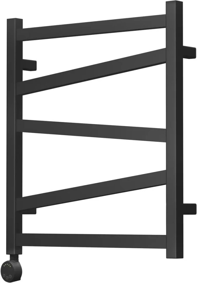 Полотенцесушитель электрический Point Феникс П5 PN15156BE 600x530, ТЭН левый/правый, черный матовый