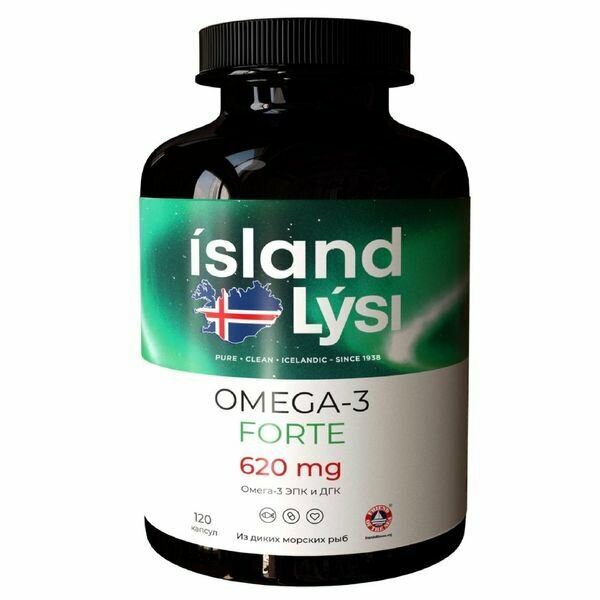 Омега-3 Форте Lysi/Лиси капсулы 1000мг 120шт