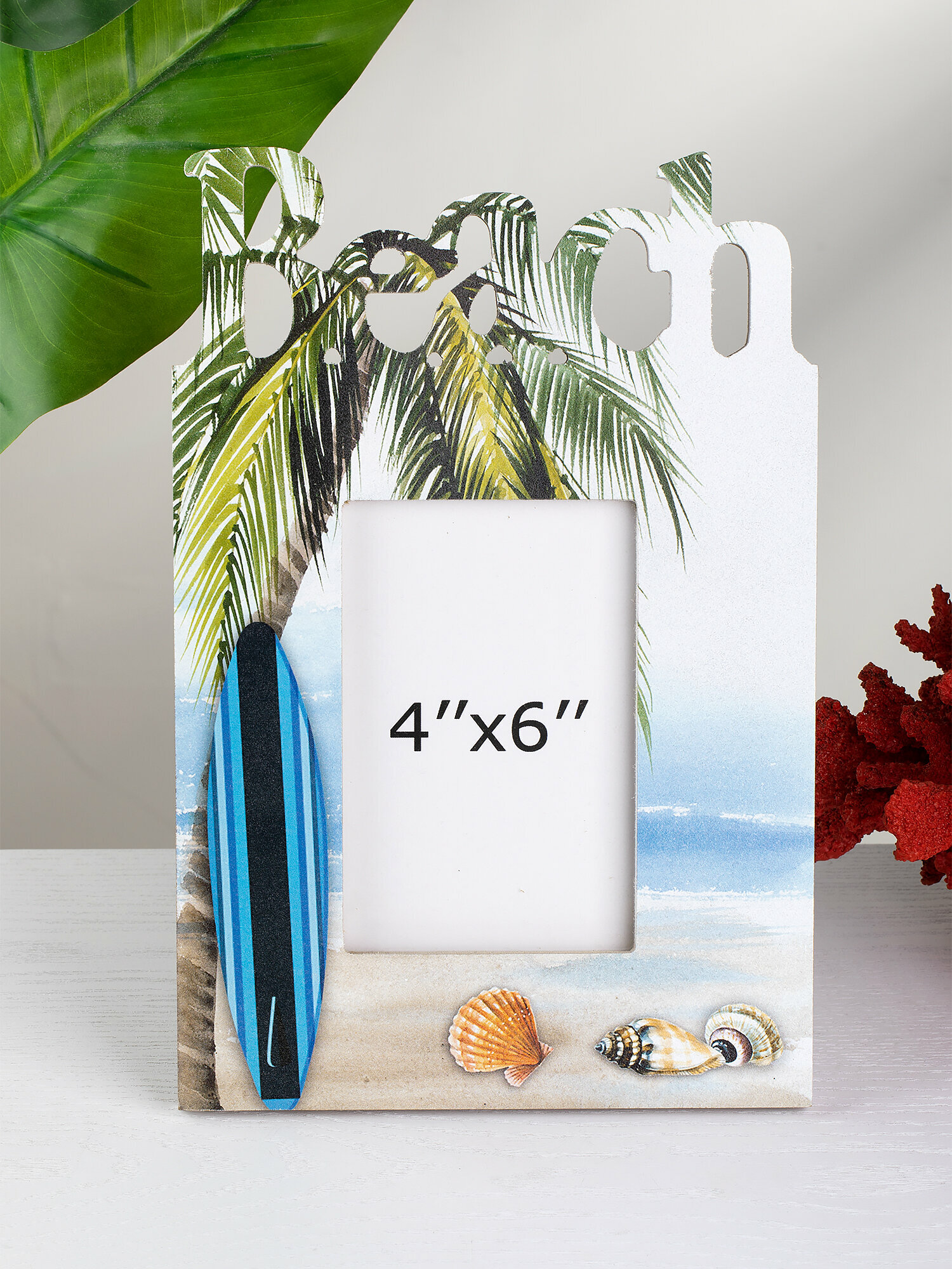 29-567 Фоторамка настольная в морском стиле 20x1x30см (10х15см), Glasar