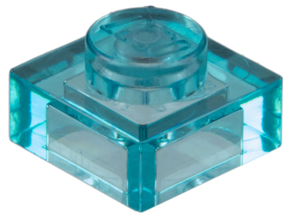 Plate 1 x 1, 3024 Trans-Light Blue N