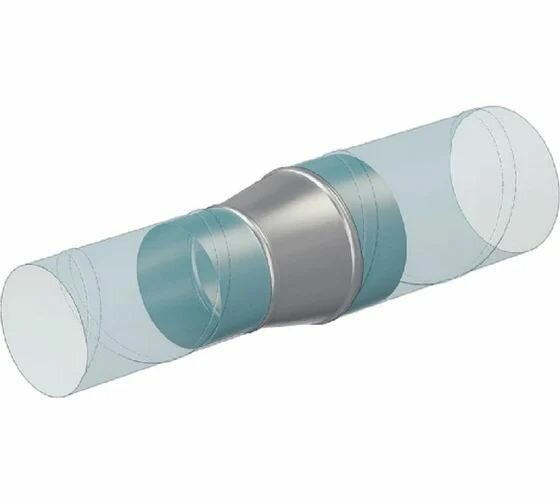 Переход для воздуховодов 200/315 мм, оцинкованная сталь 0.55 мм Diaflex УФ-01004965