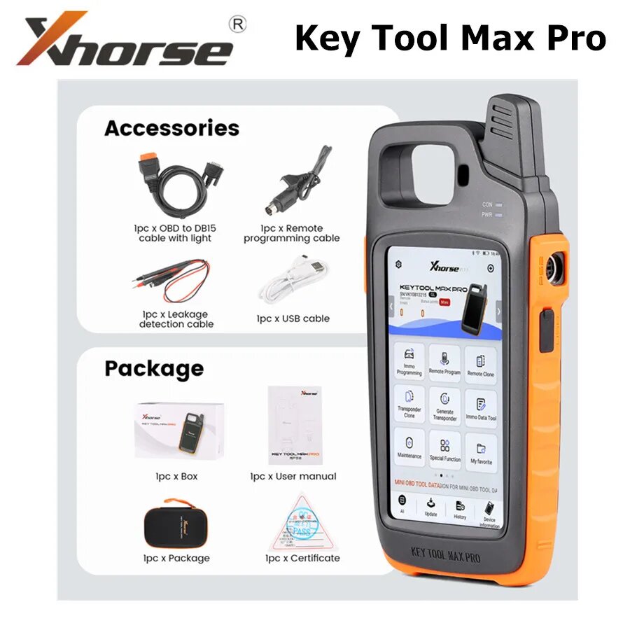 Xhorse VVDI Key Tool Max Pro со встроенной функцией OBD