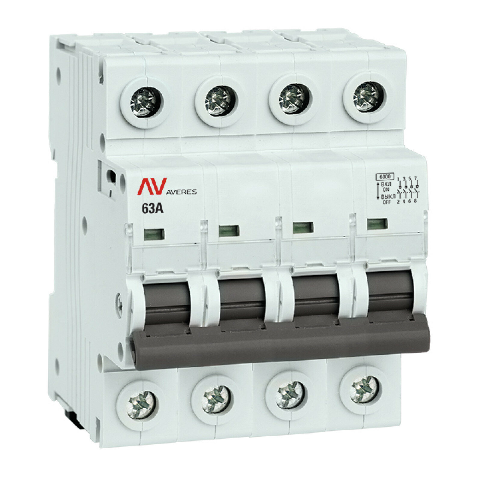 Выключатель нагрузки AVN 4P 63A EKF AVERES - 1 шт