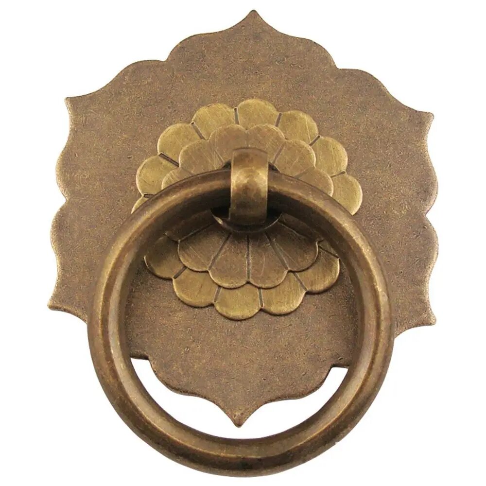 Ручка дверная/шкафная латунная античная бронза, цвет S-Antique Bronze