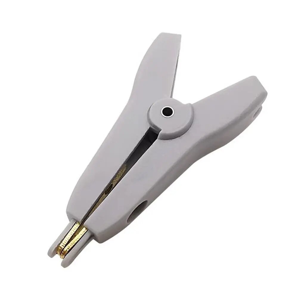 Плоский зажим типа «крокодил» 52 мм латунный 5А Grey