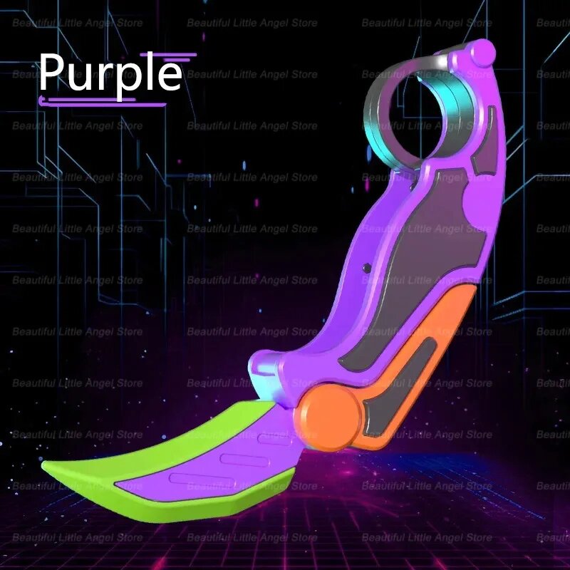 3D гравитационные игрушки-фиджеты морковь пластик Фиолетовый, 1pc-D2