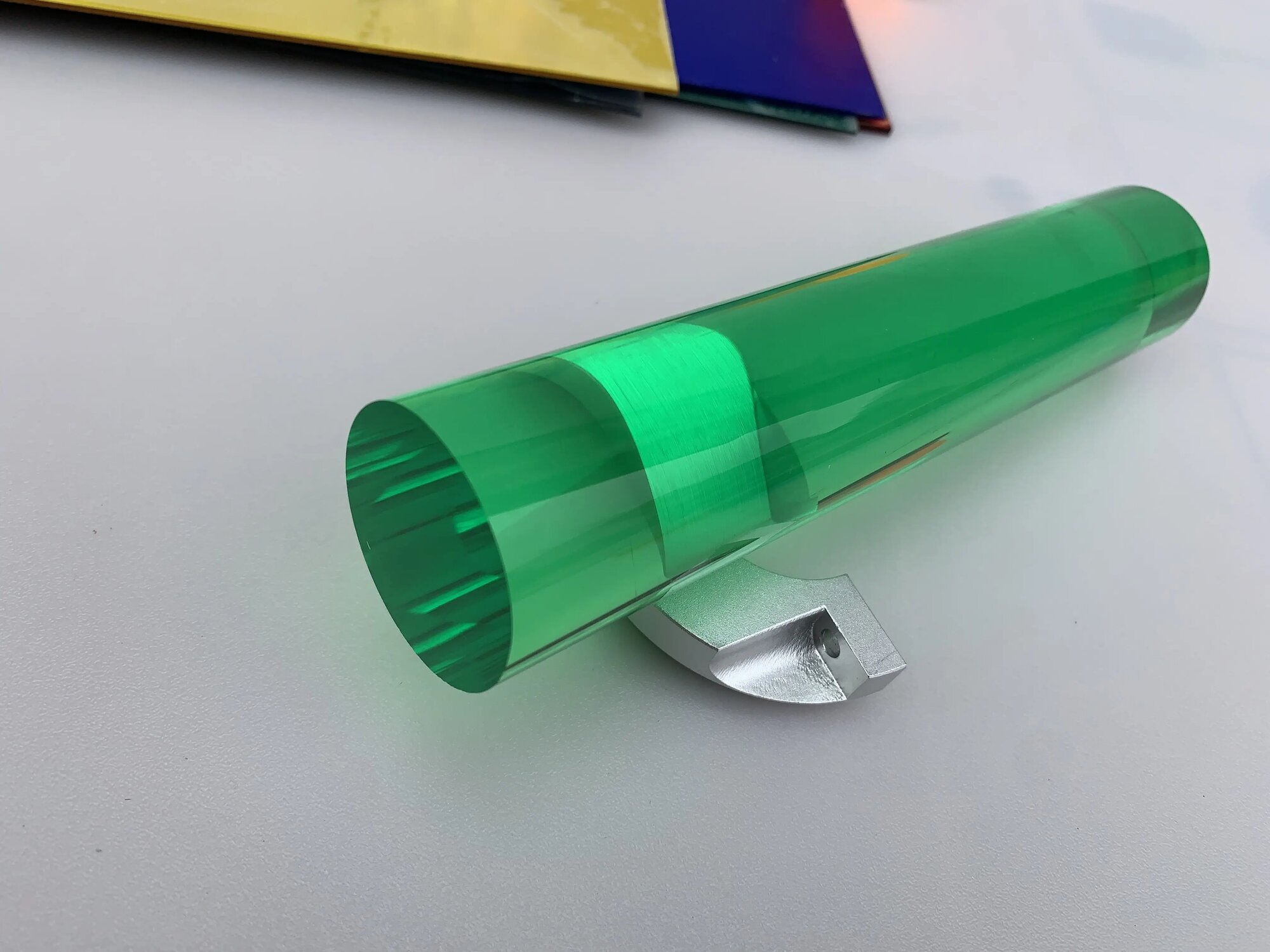 Цветной акриловый стержень из плексигласа 30 мм Length 500mm 2PCS, светло-зеленый