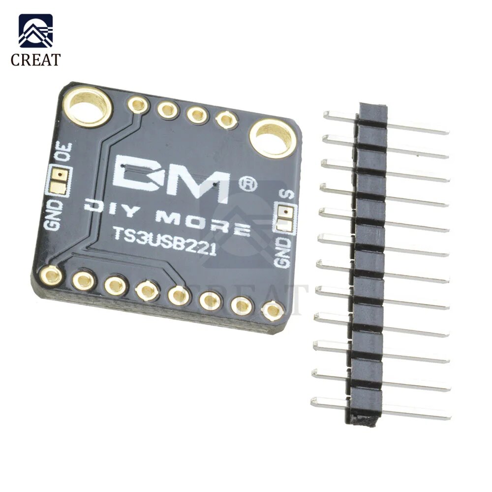 Высокоскоростной мультиплексор TS3USB221 480 Мбит/с USB 2,0 1:2 для переключателя Demultiplexer с модулем одиночной включной платы